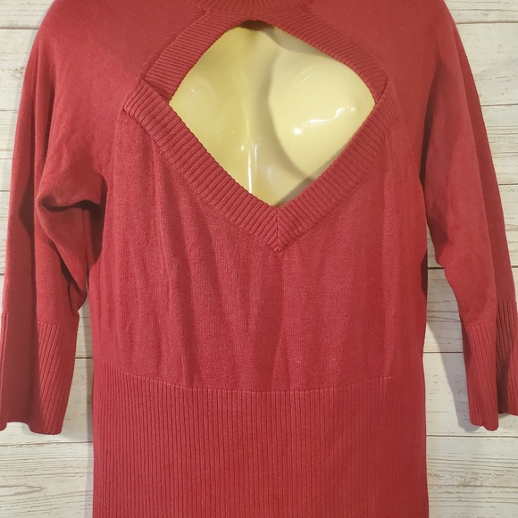 torrid | Sweaters | Torrid Red Long Keyhole Cut Out Sweater | Poshmark